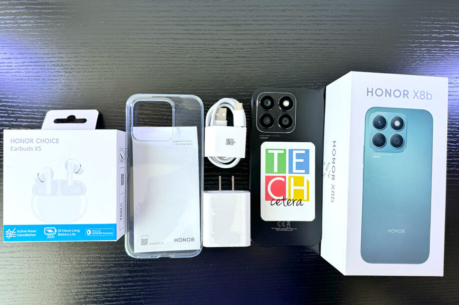 Los contenidos de la caja del HONOR X8b que llegó a TECHcetera | Techcetera